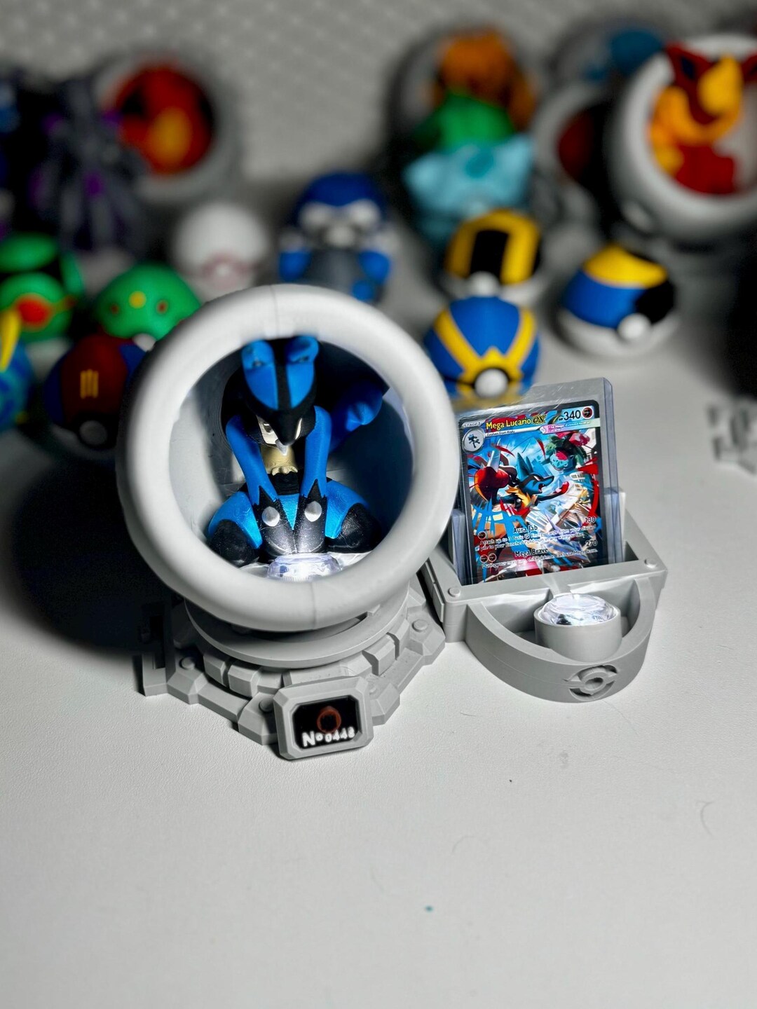 Lucario LED Healing Pod With Slab Display - Etsy