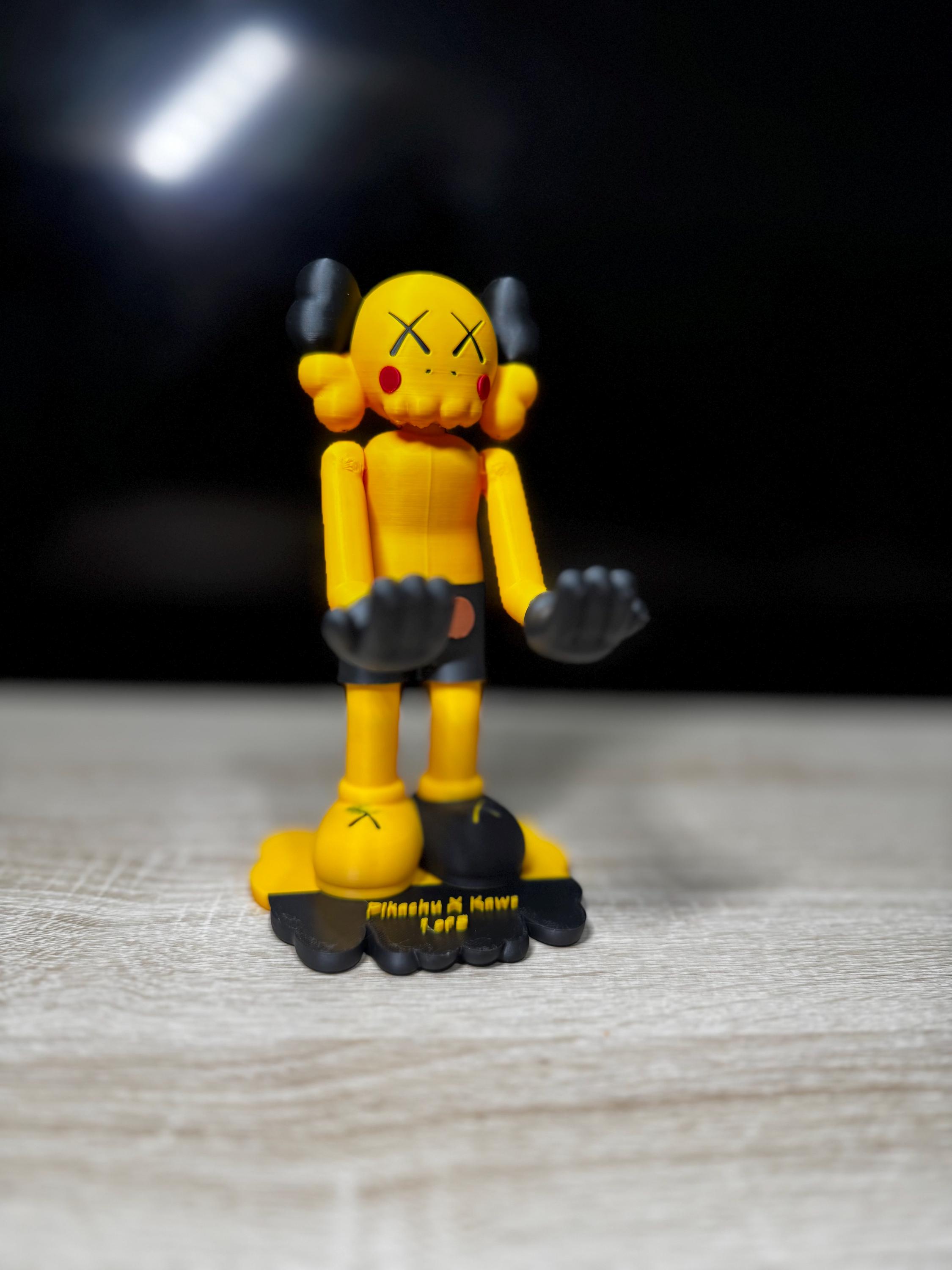 Pikachu X Kaws Crossover Controller or Phone Holder for Gaming Pokemon ...