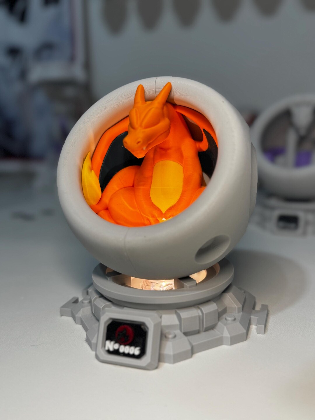 LED Charizard Healing Pod Light up Figure - Etsy UK