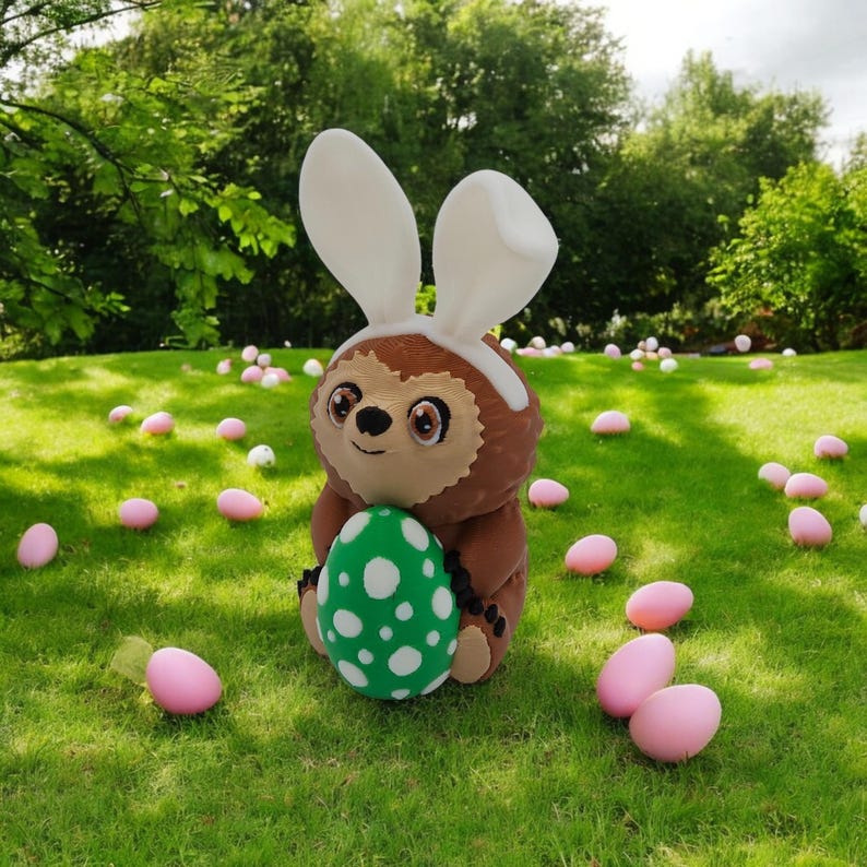 3D Printed Easter Animal Figurine: Multi Color Eggables, Gift for Kids ...