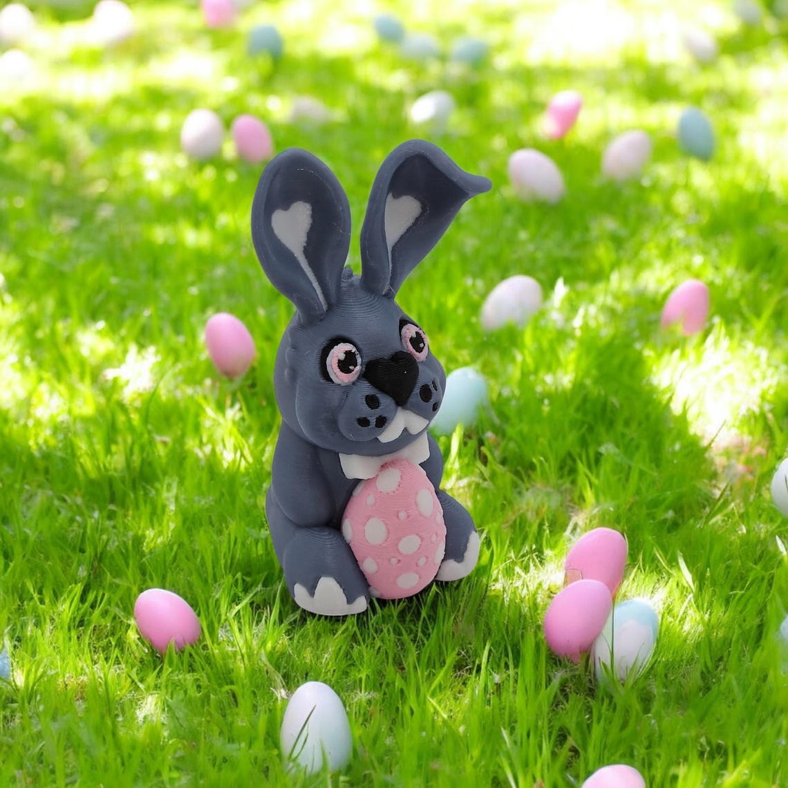 3D Printed Easter Animal Figurine: Multi Color Eggables, Gift for Kids ...