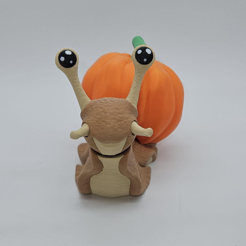 3D Printed Articulated Snail Fidget Toy: Multi-color Stress Relief - Etsy