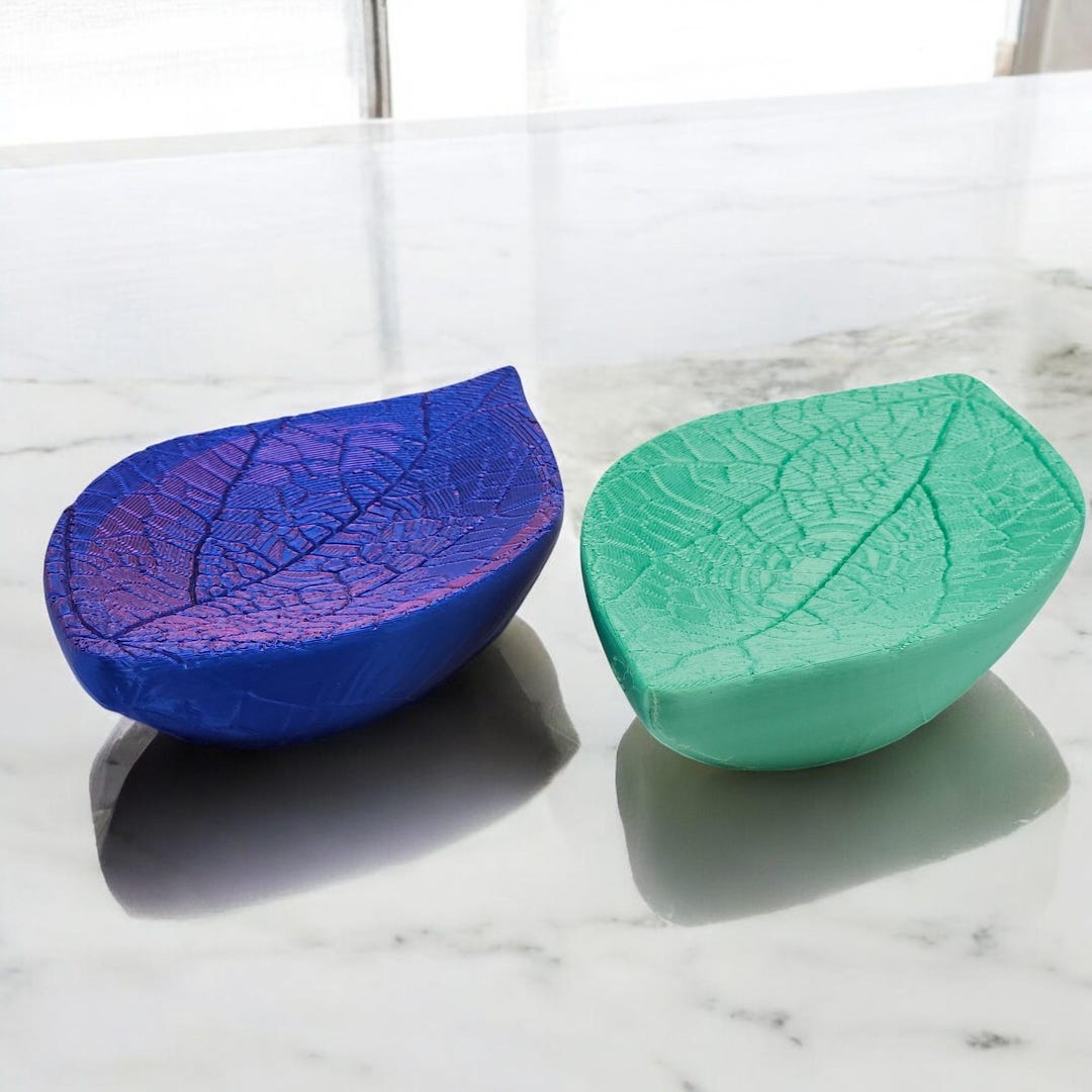 3D Printed Leaf Soap Dish, Unique Bathroom Accessory, Interior Decor ...