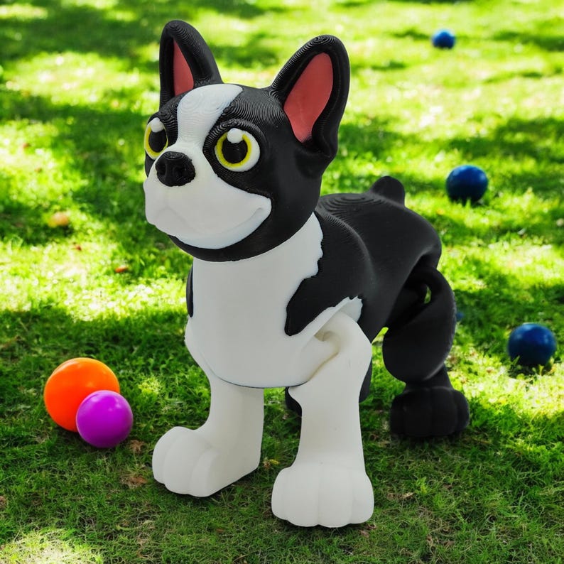 Dog Breeds, 3D Printed Articulated Dog Figures, Multi-color Dogs ...