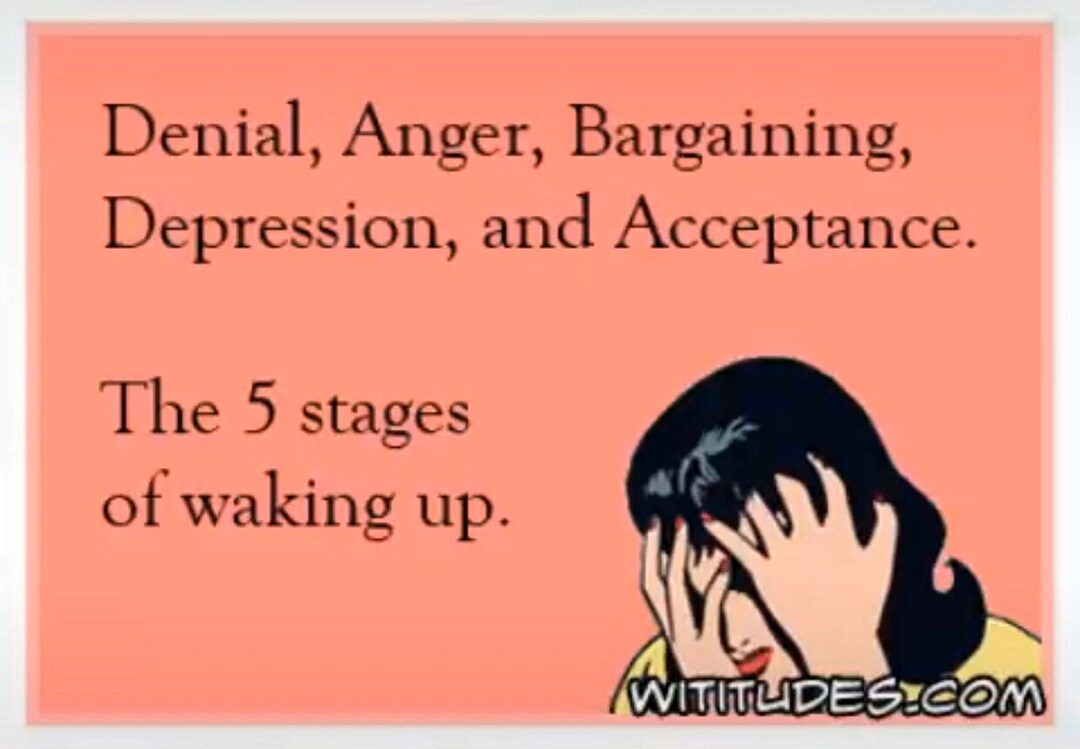 Magnet, denial, Anger, Bargaining, Depression, and Acceptance. the 5 ...