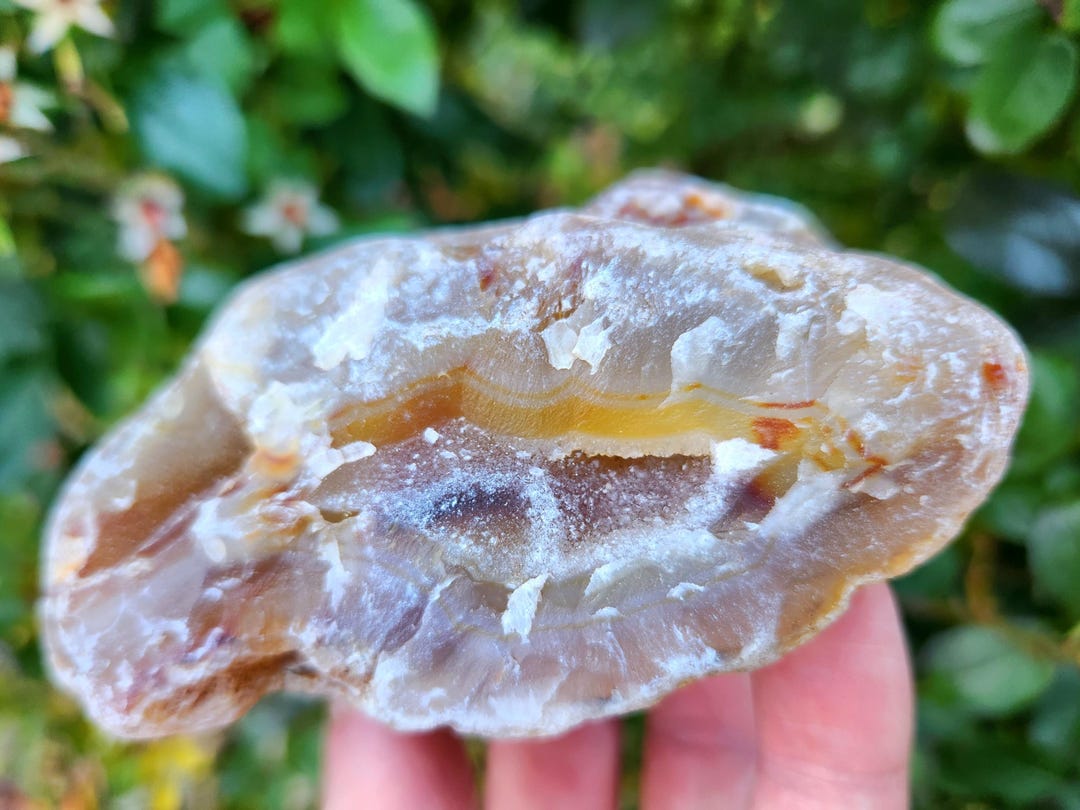 Rough Carnelian Agate, Oregon River Agate, Banded Agate, 13 Oz, Druzy ...