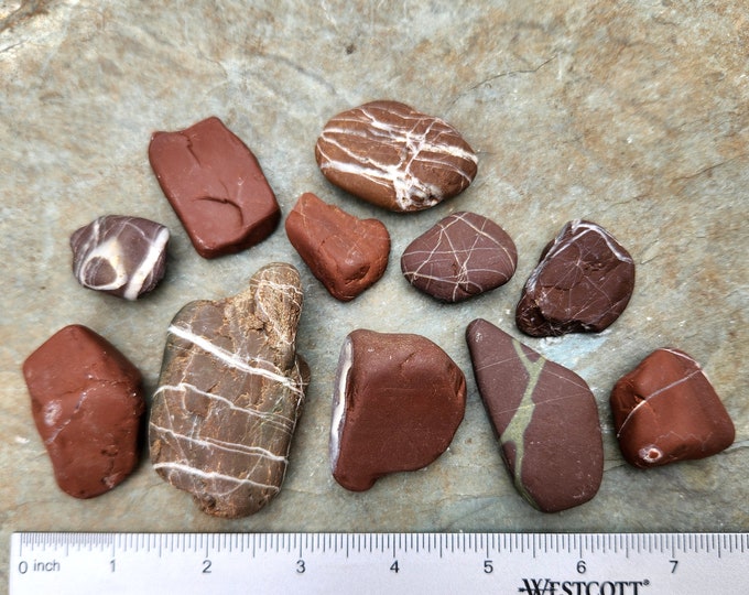 Red Jasper, Oregon Jasper, Lot of 10 Pieces, Wishing Stones, Mineral ...