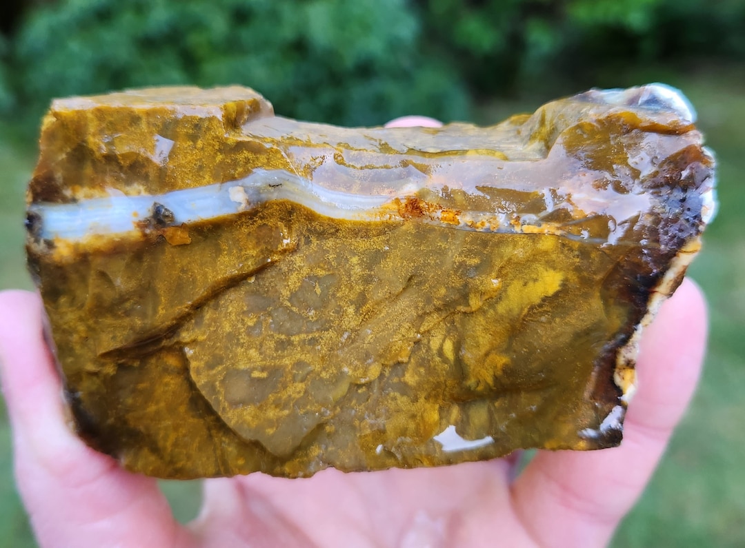 Rugged Oregon-shaped Jasper Agate, Jaspagate, Agate Vein, Banded Agate ...