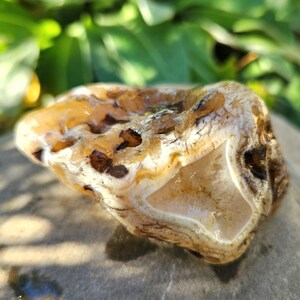 Oregon Agate With Unique Texture, Oregon River Agate, 5.5 Oz, Banded ...