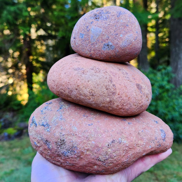 Red Beach Stone - Etsy