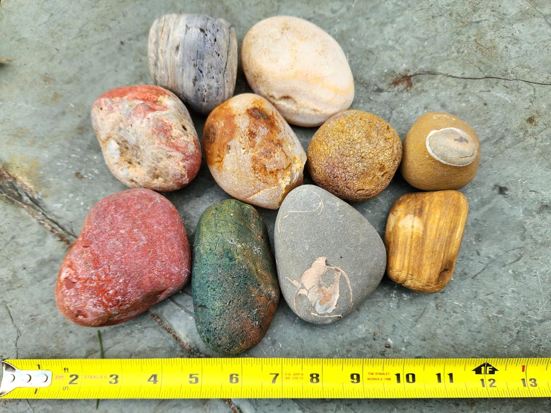 10-piece Variety Sampling of Naturally Rounded Oregon Coast Rocks ...