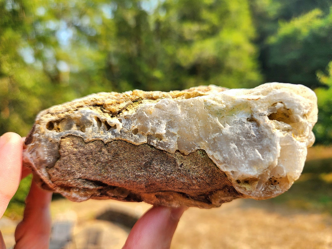 Large Fractured Membrane Agate, 1 Lb, Oregon Agate, Agate Intrusions ...
