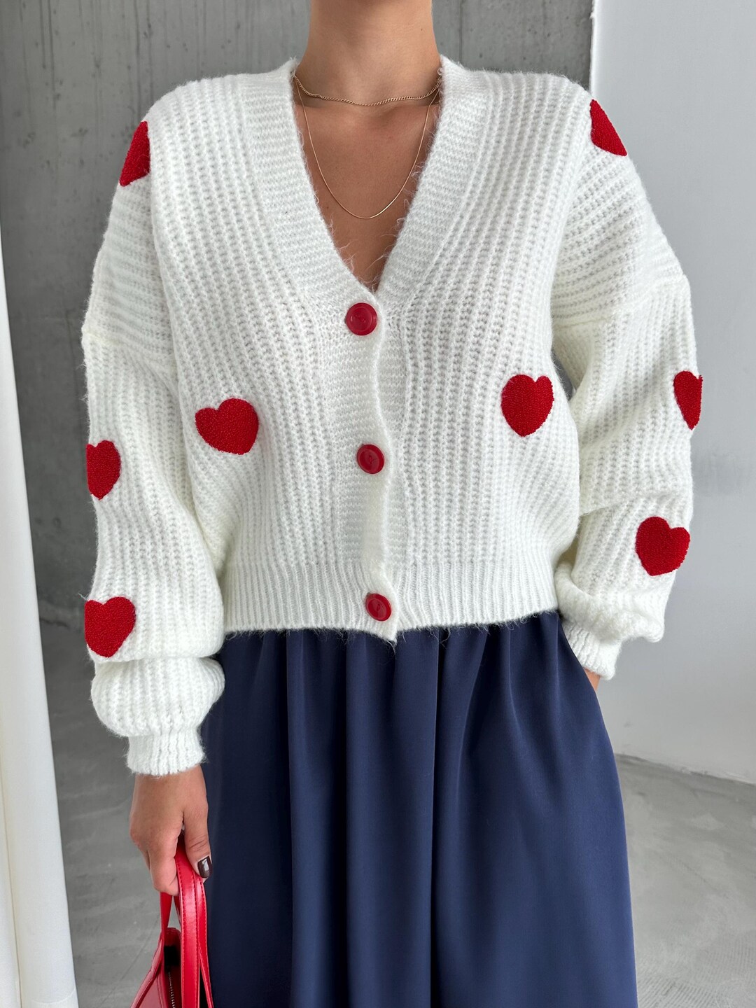 Hearth Embroidered Soft Women Cardigan, Cute Breathable and Flexible ...