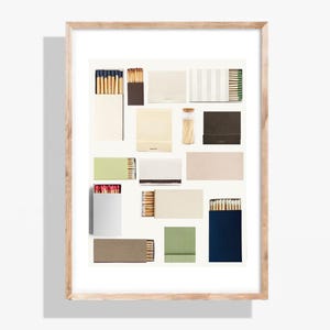 Matchbook Art Template, Matchbox Art, Matchbook Poster Template, DIY ...