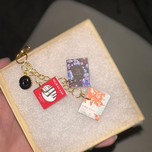 Mini Book Keychain | Unique Customizable Handmade Charm for Book Lovers ...