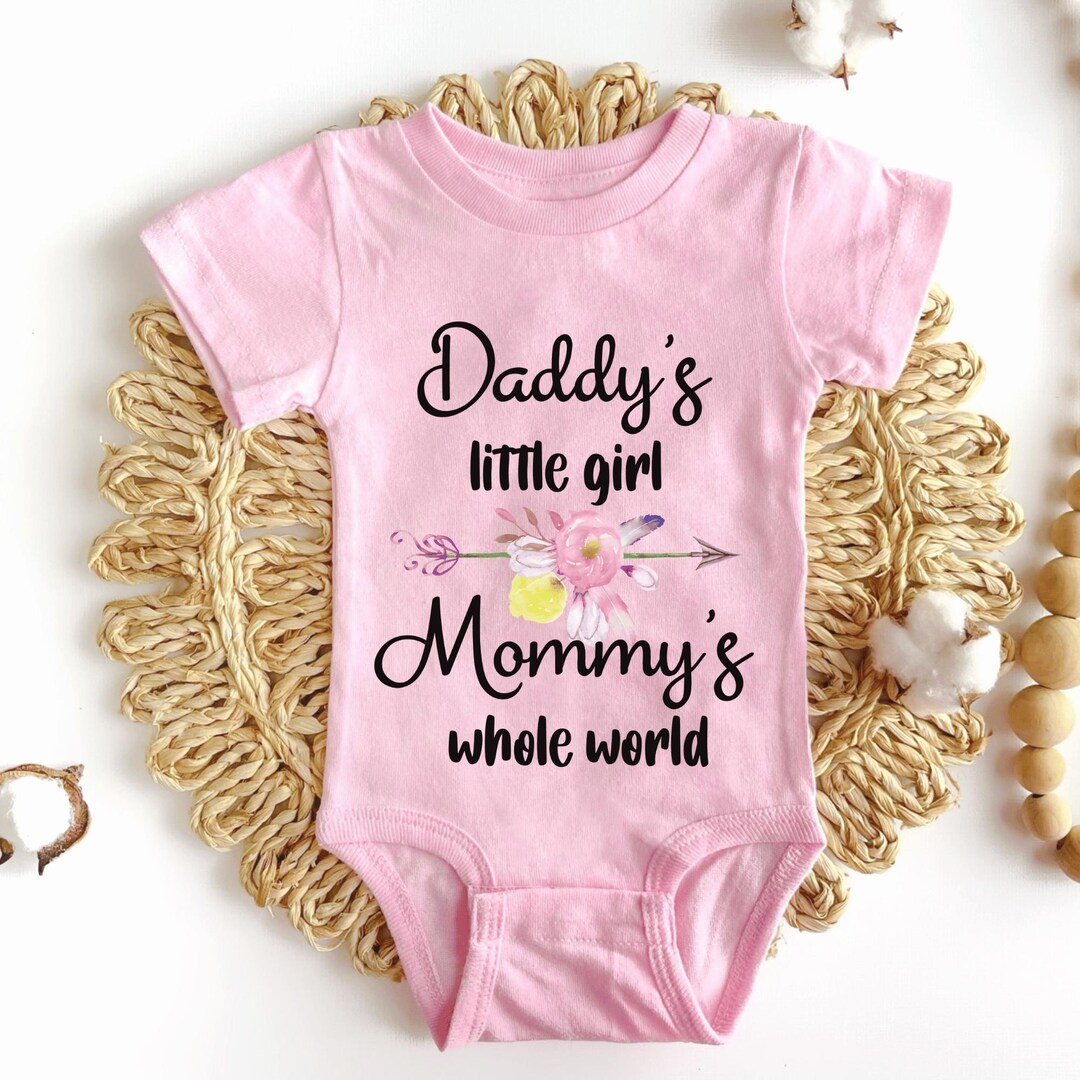 Daddies Little Girl and Mama's Whole World DTF Transfer for New Moms ...