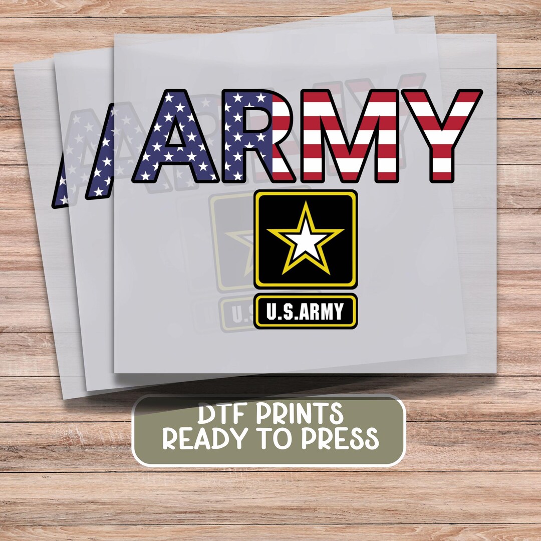 Army DTF Transfer Ready to Press Direct to Film Heat Print for Our ...