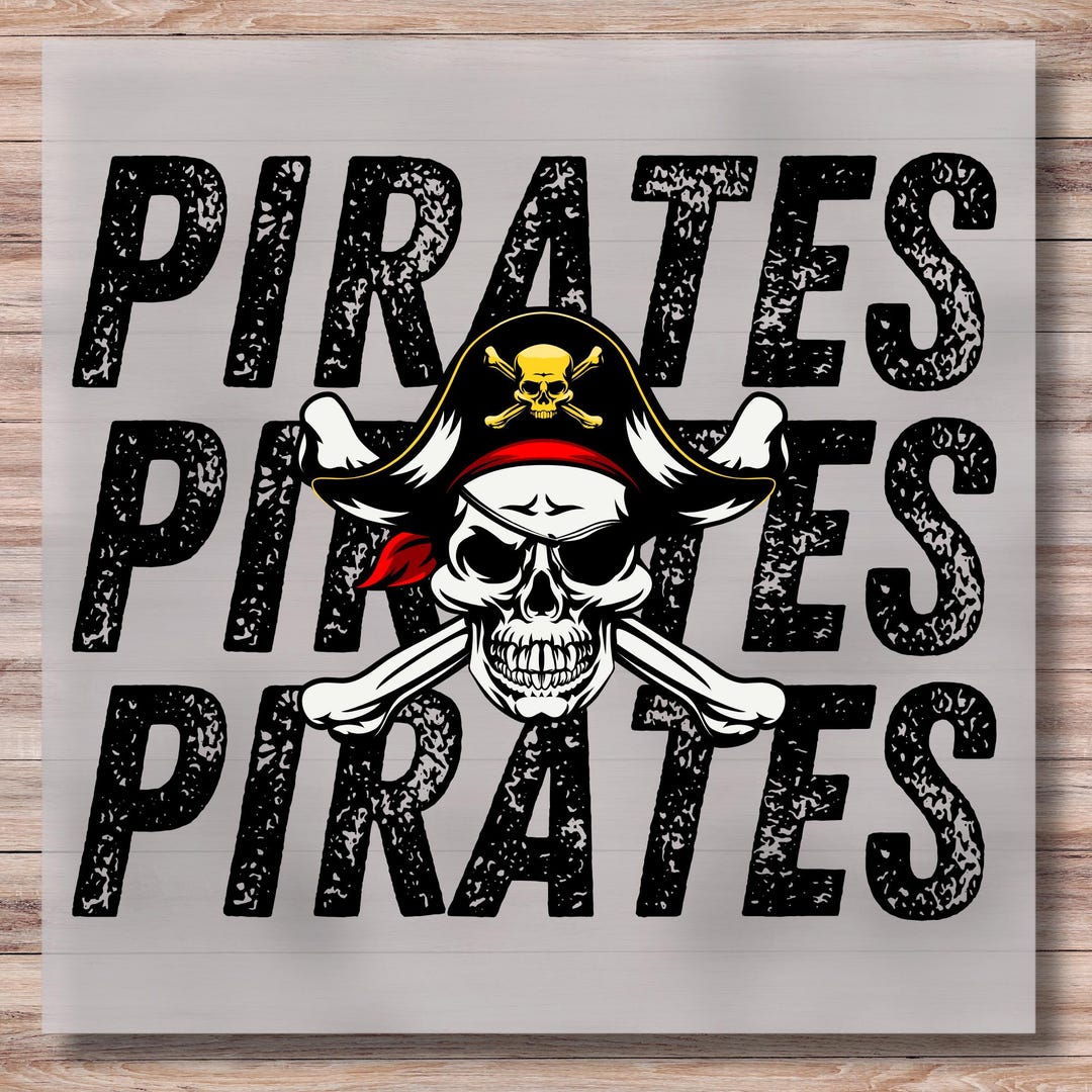 Pirates DTF Print for Pirates Sports Team Direct to Film Transfer for ...