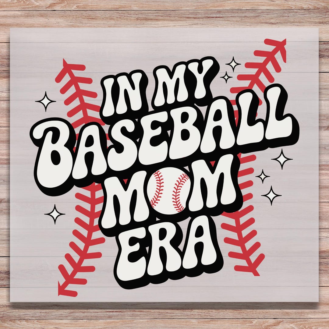Baseball Era Mom DTF Print Ready to Press Baseball Love Direct to Film ...