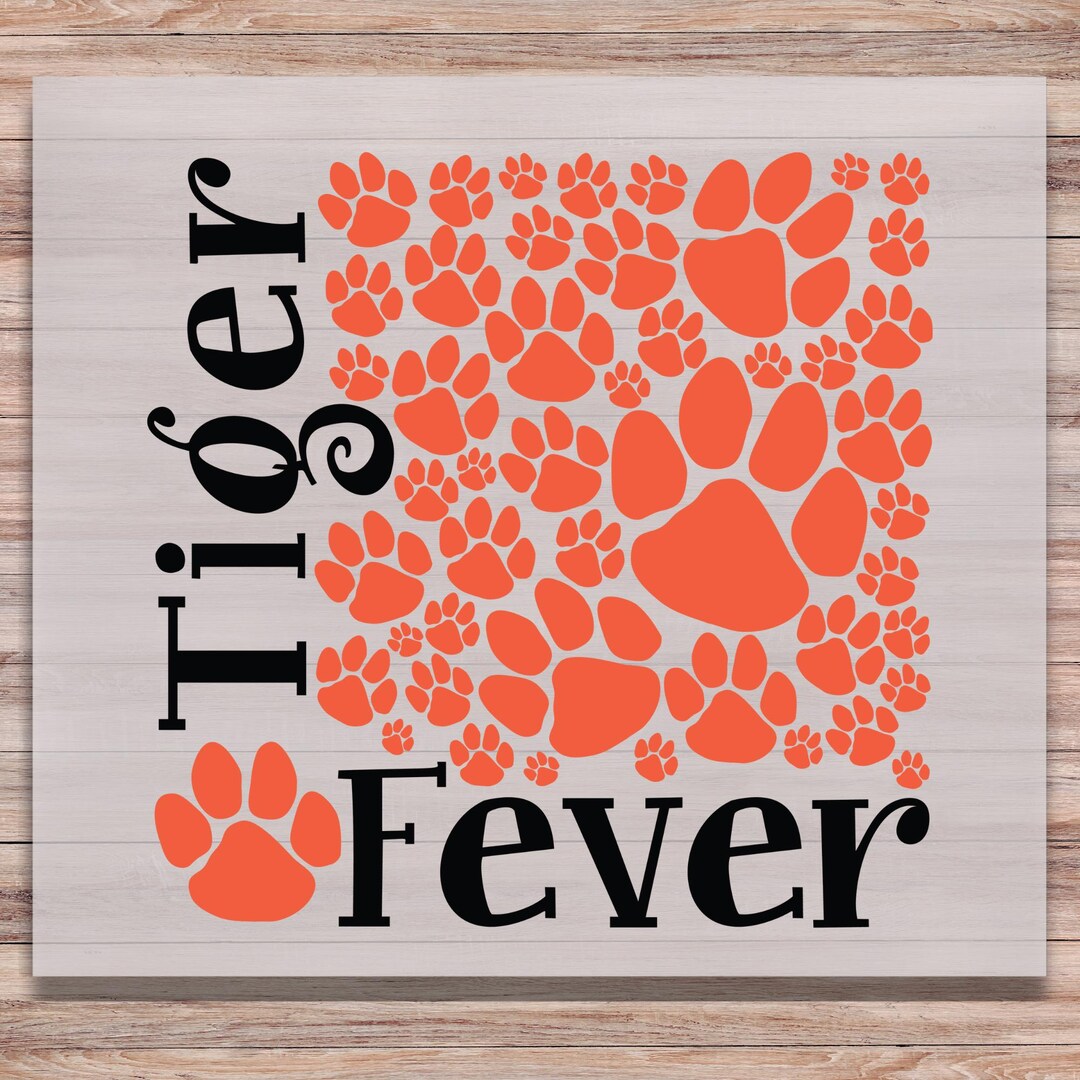 Tiger Fever DTF Print Tiger Sports Team Direct to Film Transfer Ready ...