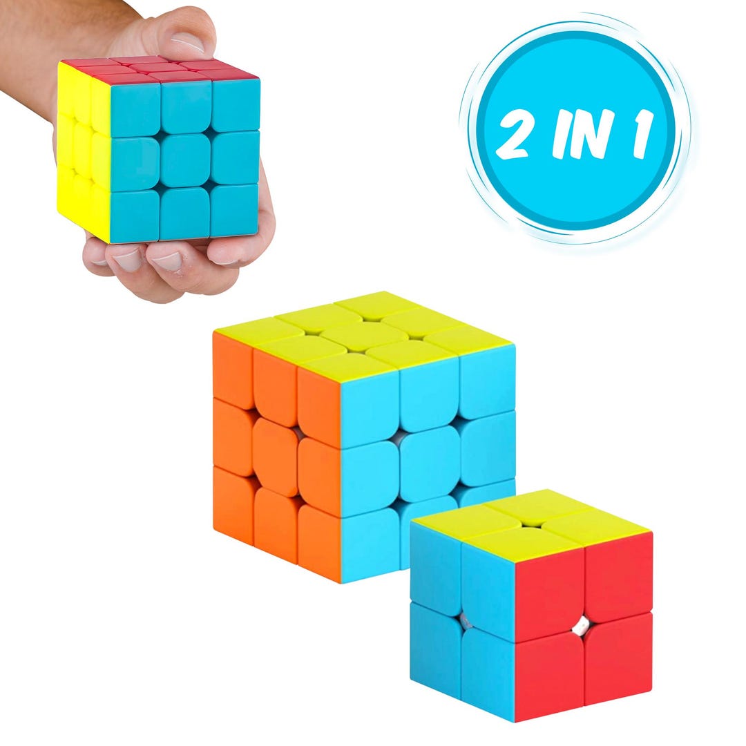 TOYLANDIA Geschwindigkeitswürfel-Set 2x2 3x3 Denksportaufgaben ...