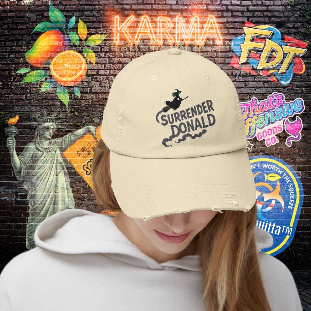 Distressed Cap, Witch Hat, Wicked Empowerment, Anti-trump, Unisex ...