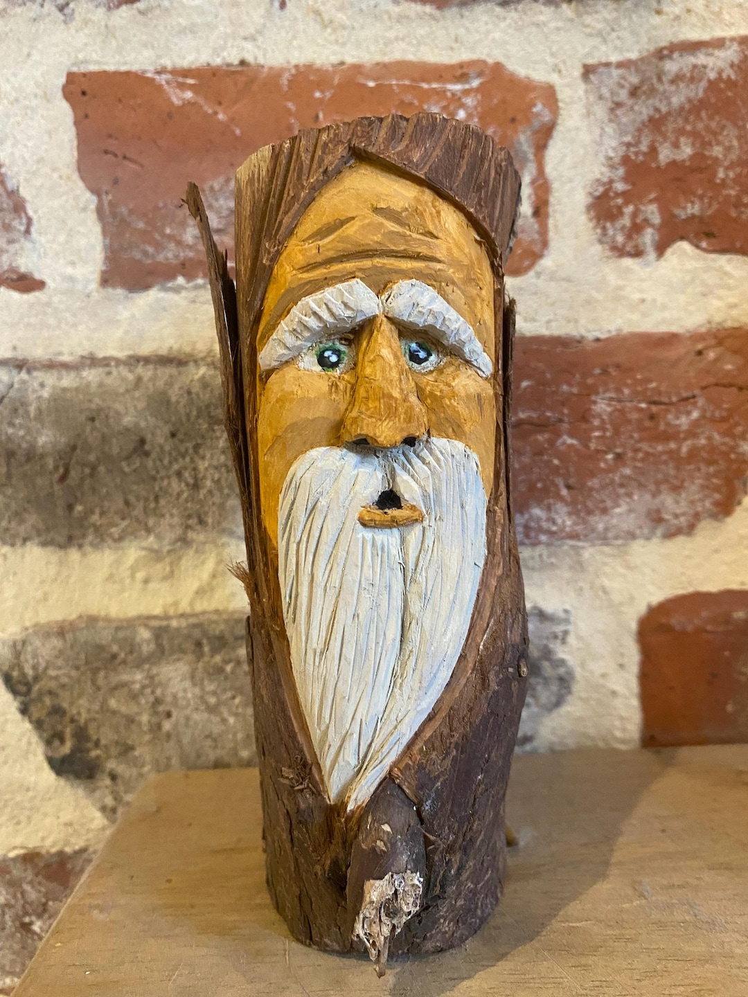 Handmade Wooden Sculpture, Faces and Characters - Etsy