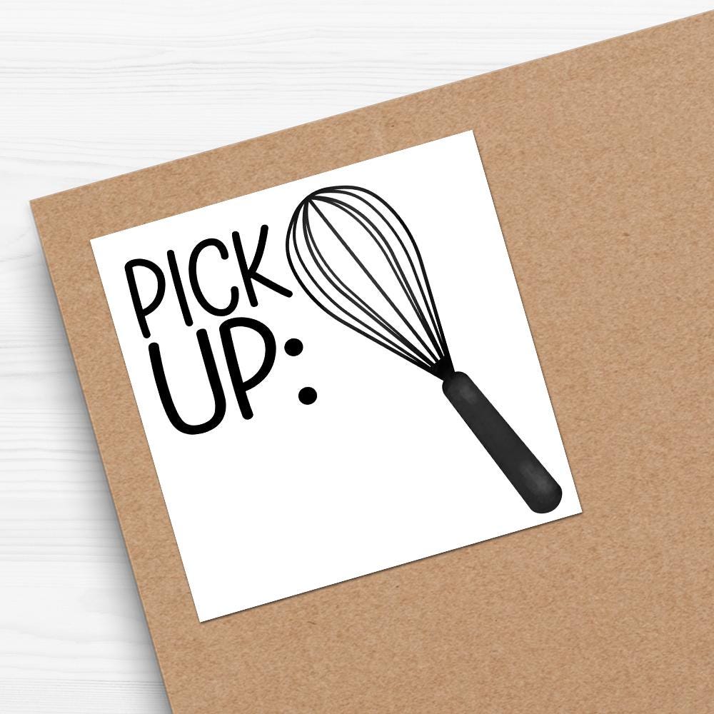 Stickers - Pick up With Blank Space for Customer's Name Baker Label ...