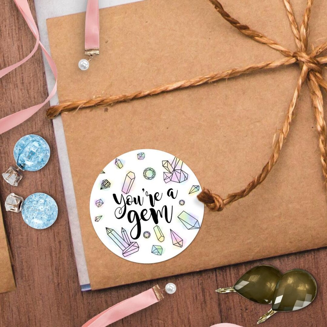 Stickers - You're A Gem Funny Label Jewellery Maker Gems - 1.625 ...