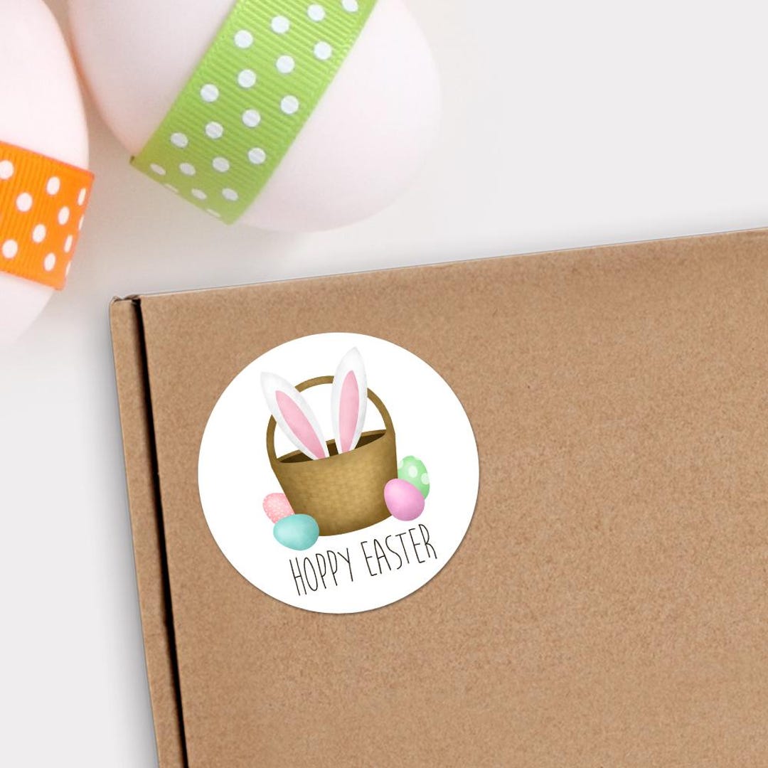 Stickers - Hoppy Easter Egg Hunt Business Sticker Label - 1.625 ...