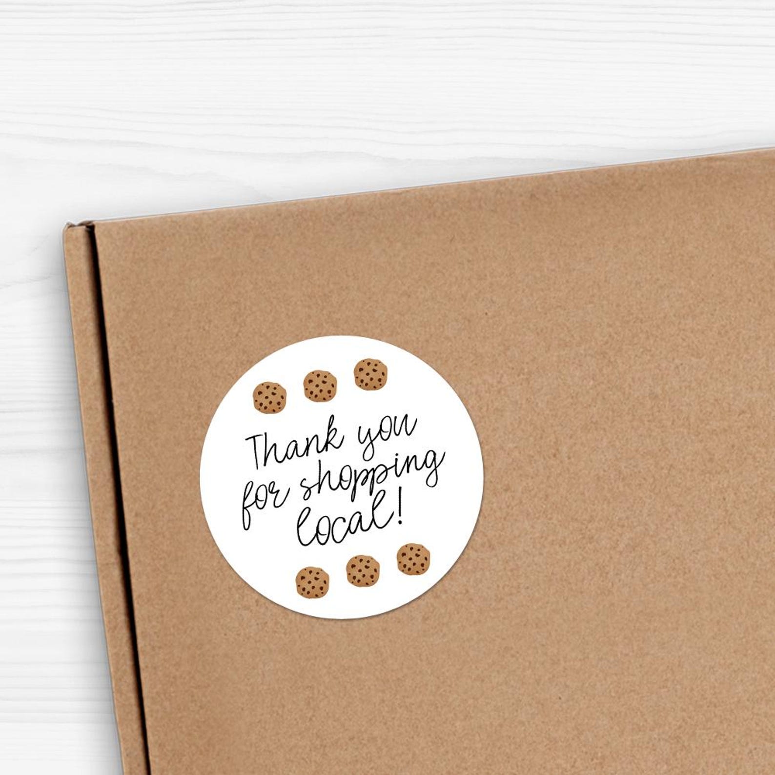 Stickers - Thank You for Shopping Local Bakers Bakery - 1.625" Circles ...
