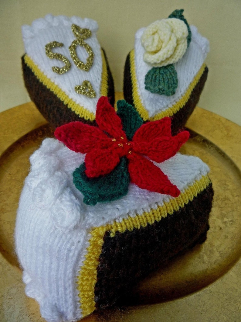 Knitting Pattern CHRISTMAS Wedding CELEBRATION CAKE Pdf - Etsy