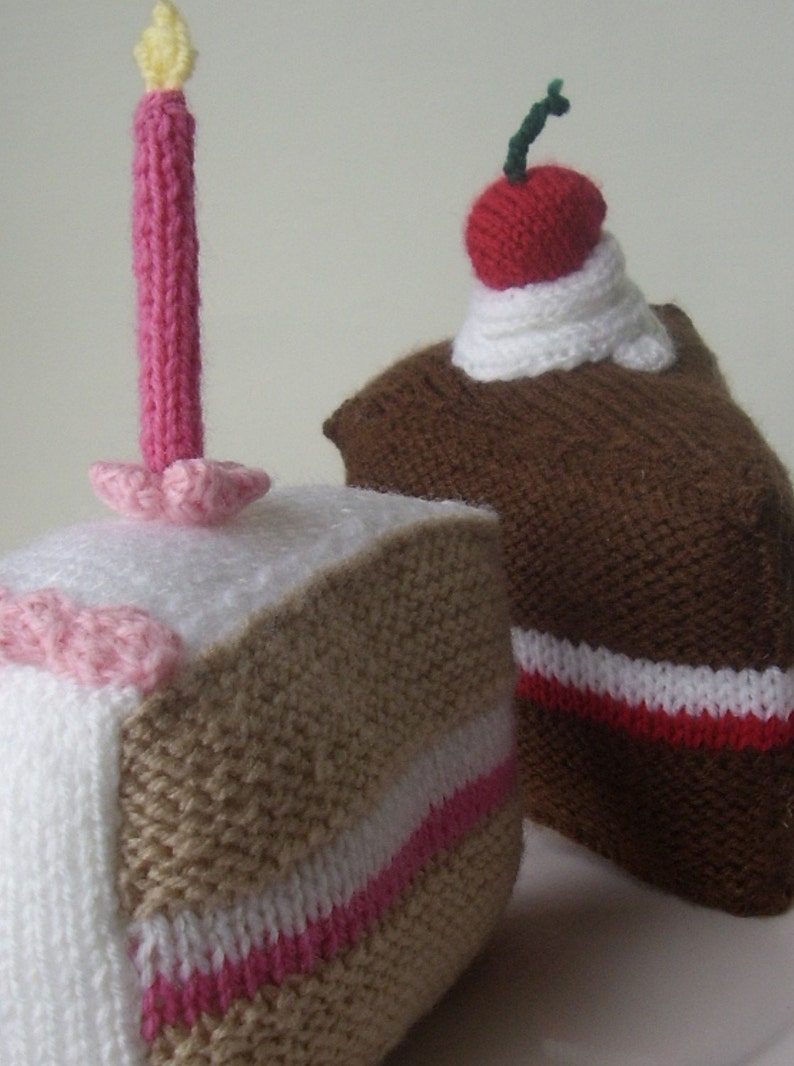 Knitting Pattern for LARGE Birthday Cake and Gateau Pdf - Etsy