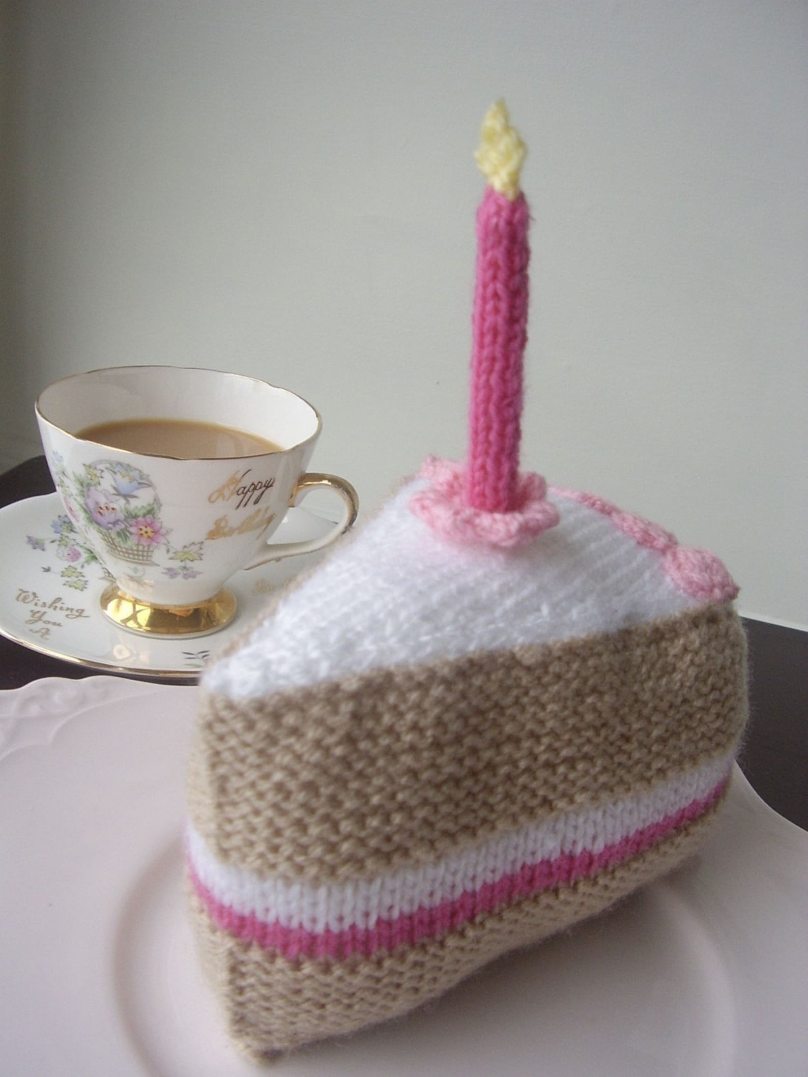 Knitting Pattern for LARGE Birthday Cake and Gateau Pdf - Etsy