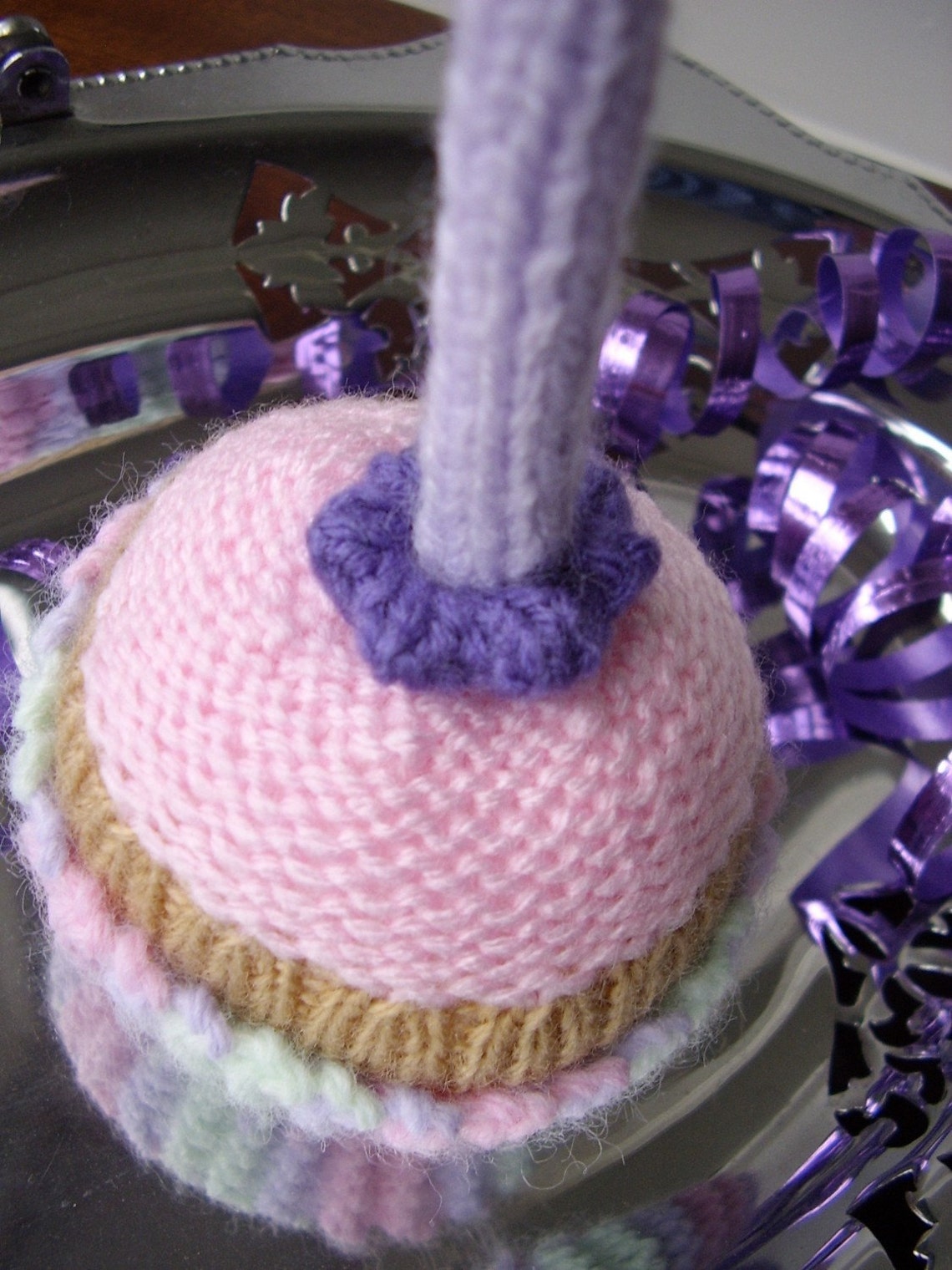 Knitting Pattern for BIRTHDAY CUPCAKE Pdf - Etsy