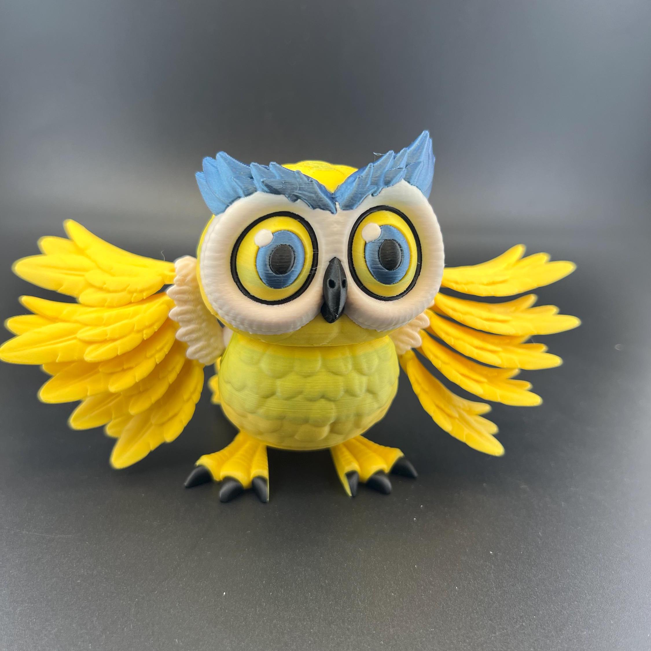 Whoo's Awesome? This 3D Printed Articulated Owl Fidget Toy! | Quirky ...