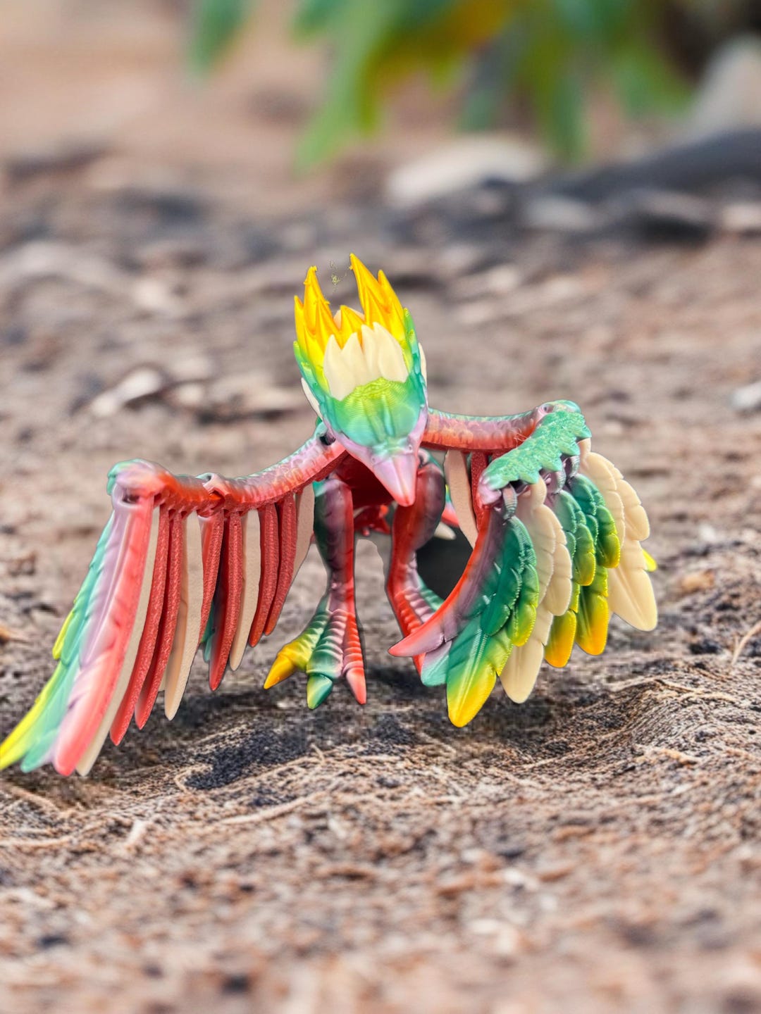Rainbow Fire Phoenix - Epic Articulated 3D Printed Fidget Bird ...