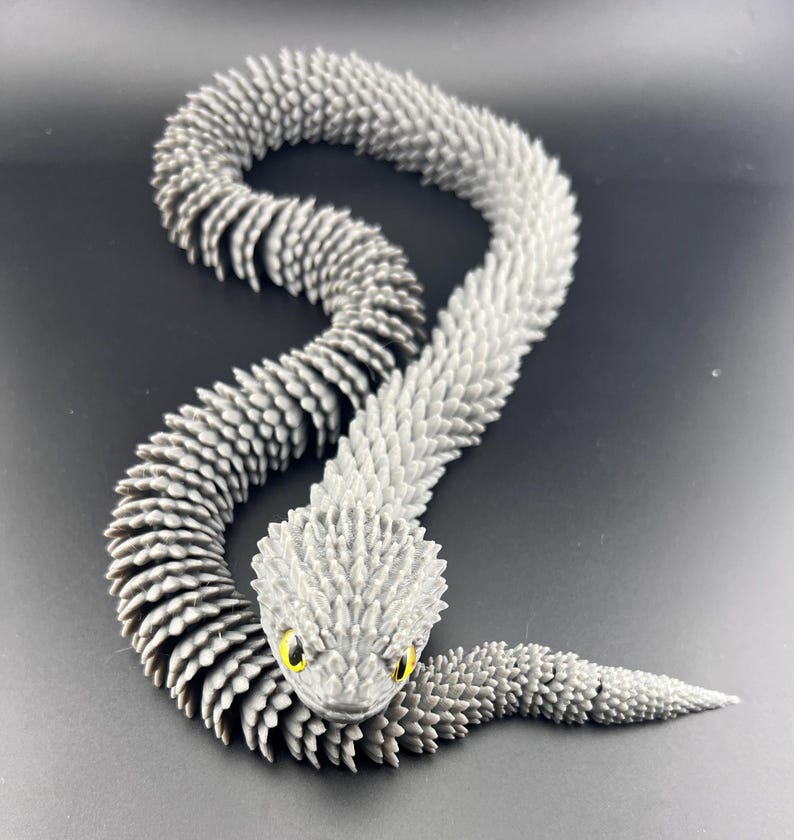 Articulated Snake - 3D Printed Fantasy Creature - Flexible and Poseable ...