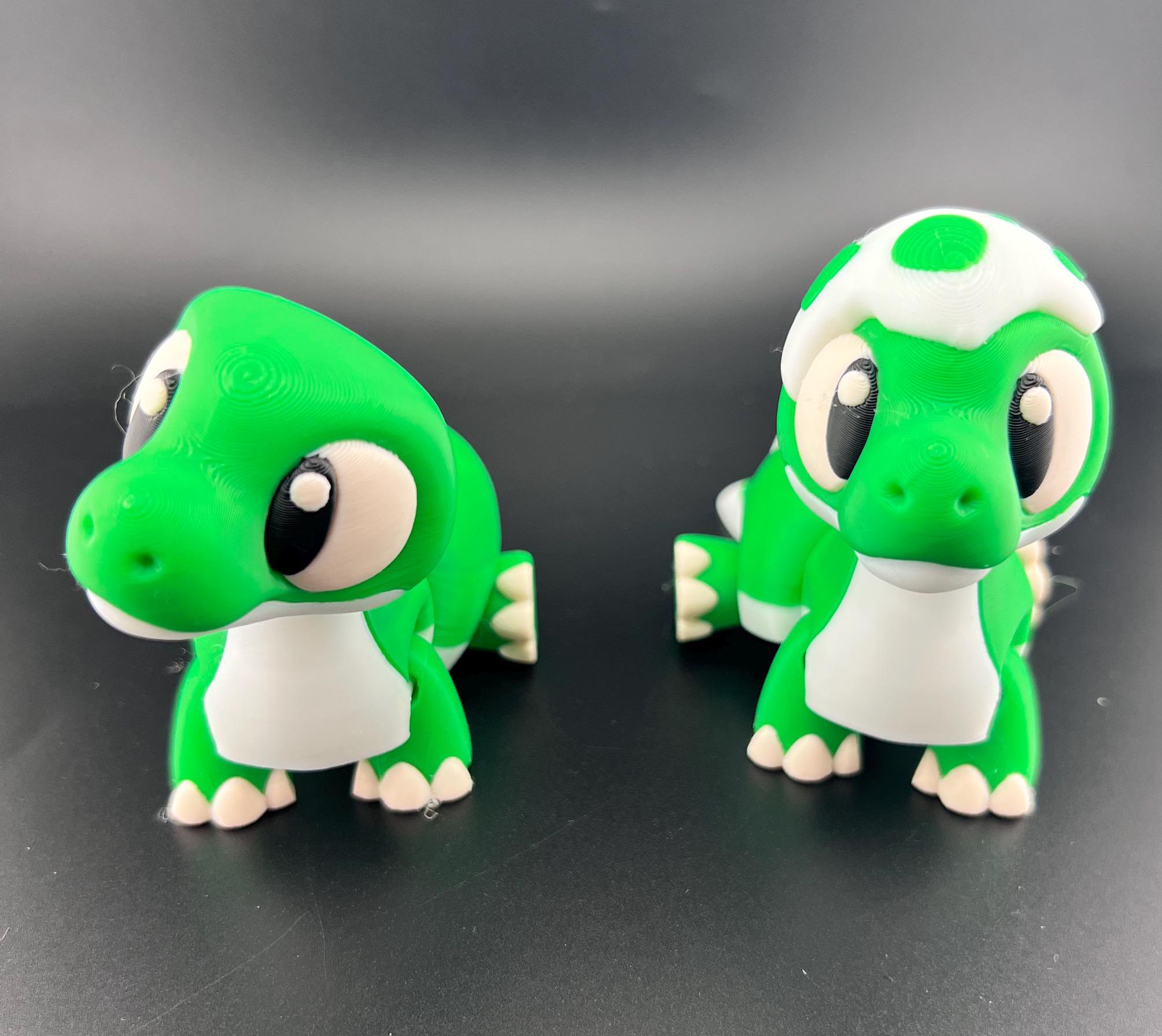 3D Printed Articulated Dino - Cute Desk Decor - Etsy