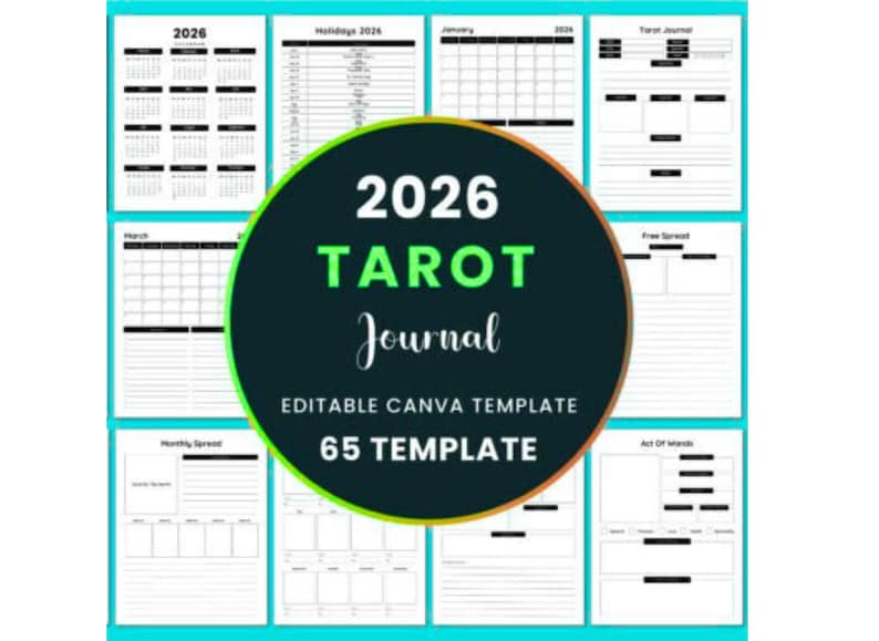 2026 Tarot Journal/kdp Interiors - Etsy