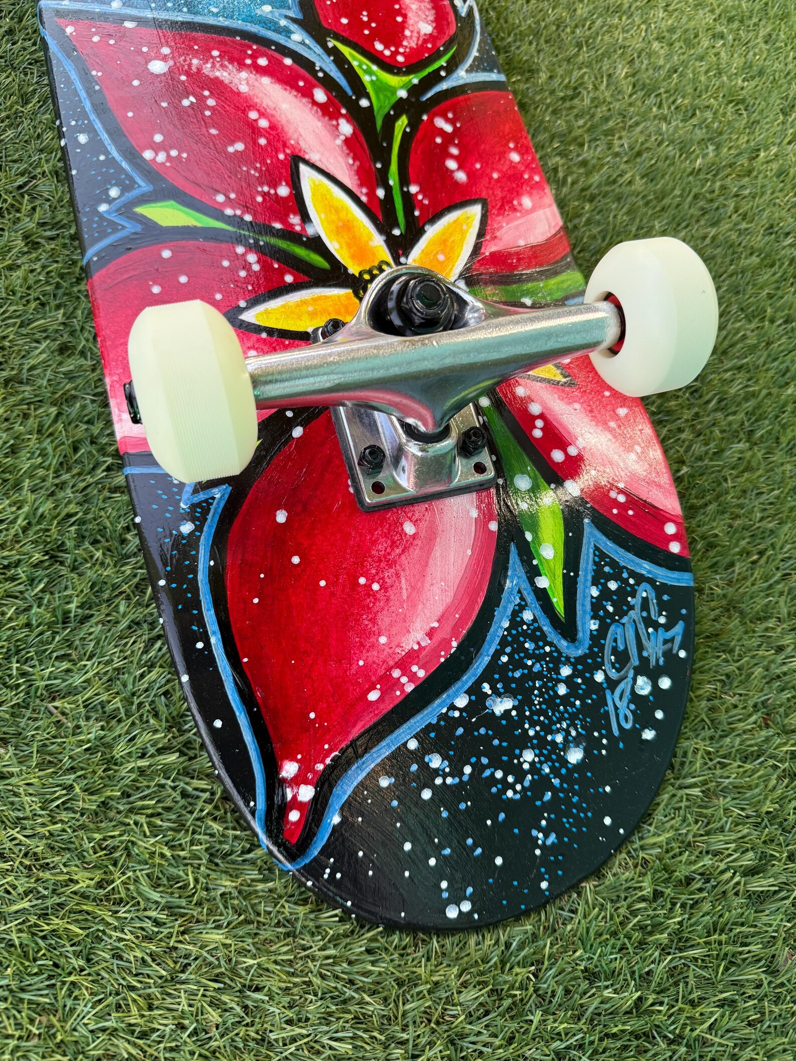 Custom Painted Skateboard Wall Art Complete Deck - Etsy