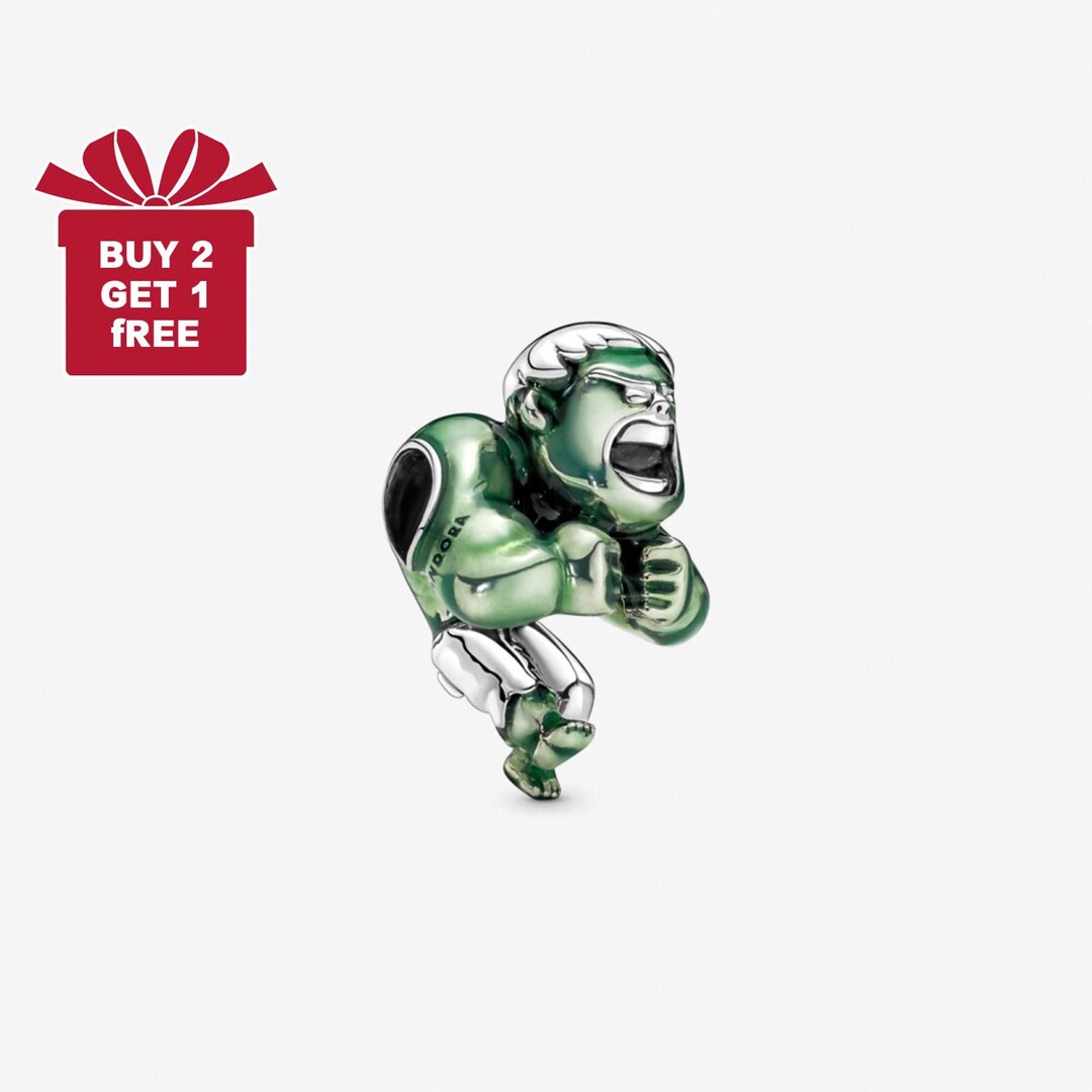 Marvel the Avengers Hulk Charm for Bracelet or Necklace Silver ...