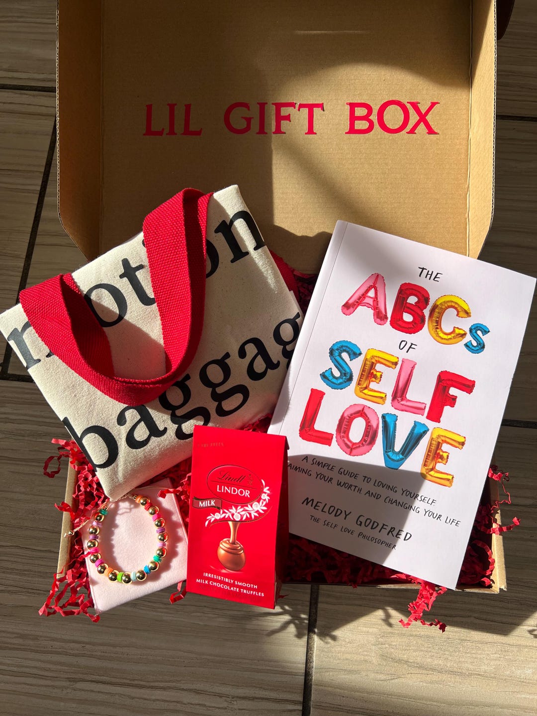 Self-love Gift Box-emotional Baggage Tote, Self-care Book, Bracelet ...