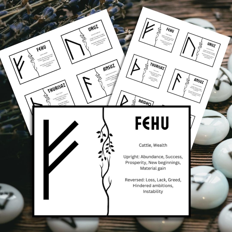 Rune Flashcards - Etsy