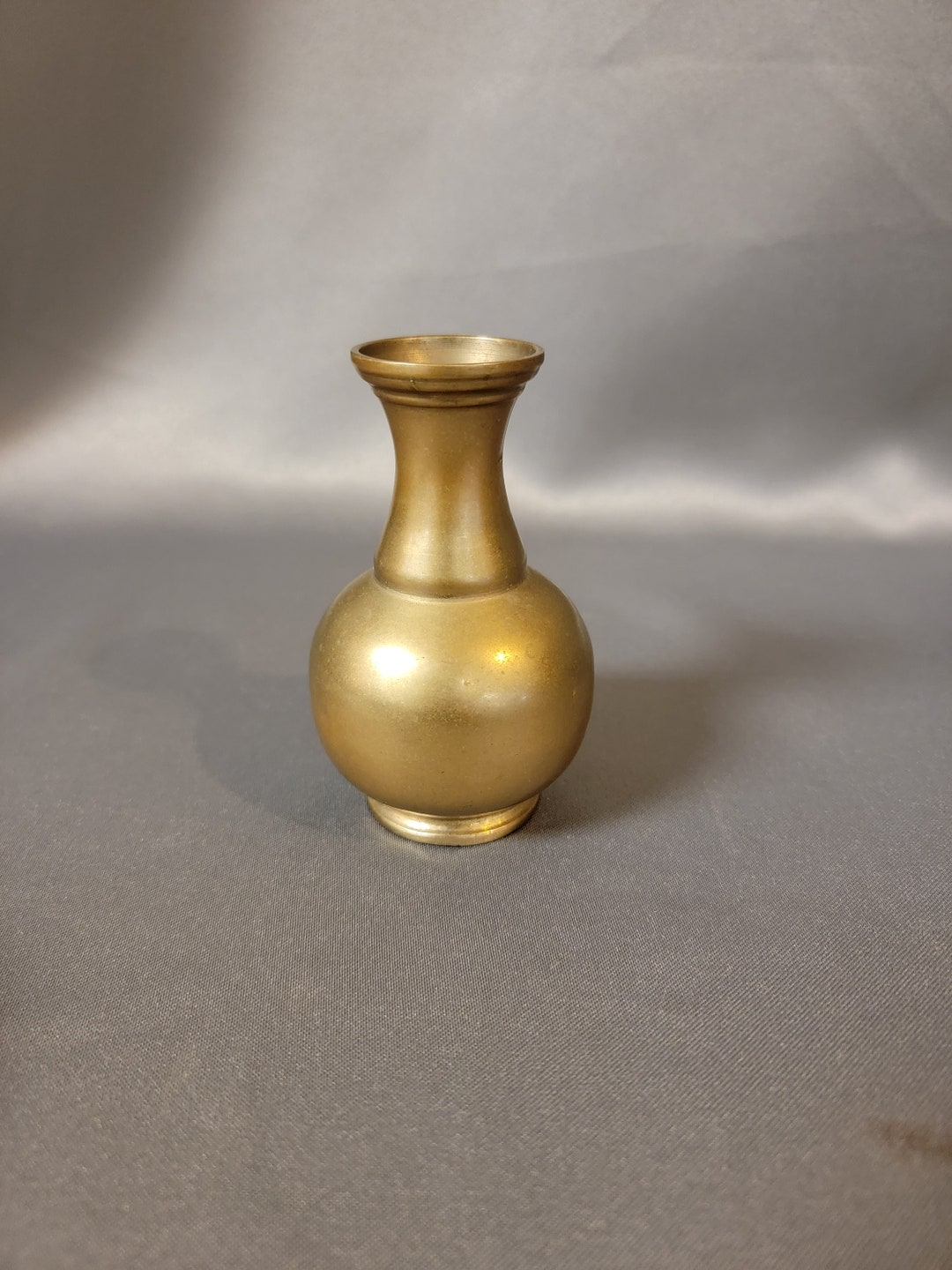 Small Brass Posy Vase Violet Vase Brass Decor - Etsy
