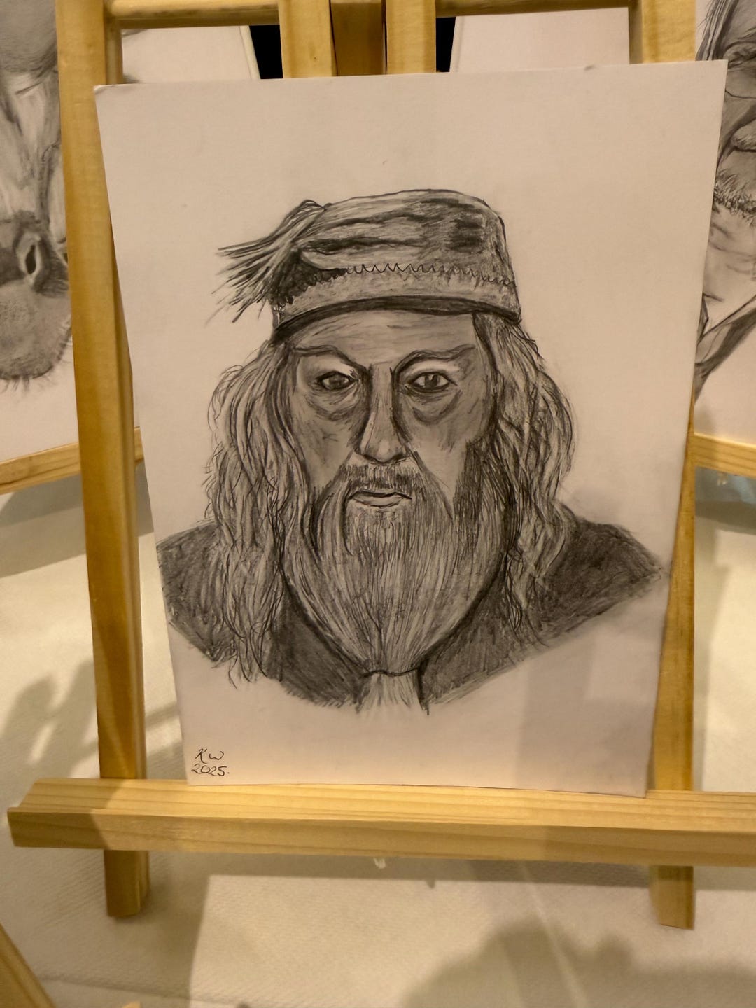 Dumbledore Sketch Drawing Hand Drawn Gift Personalised Commission ...