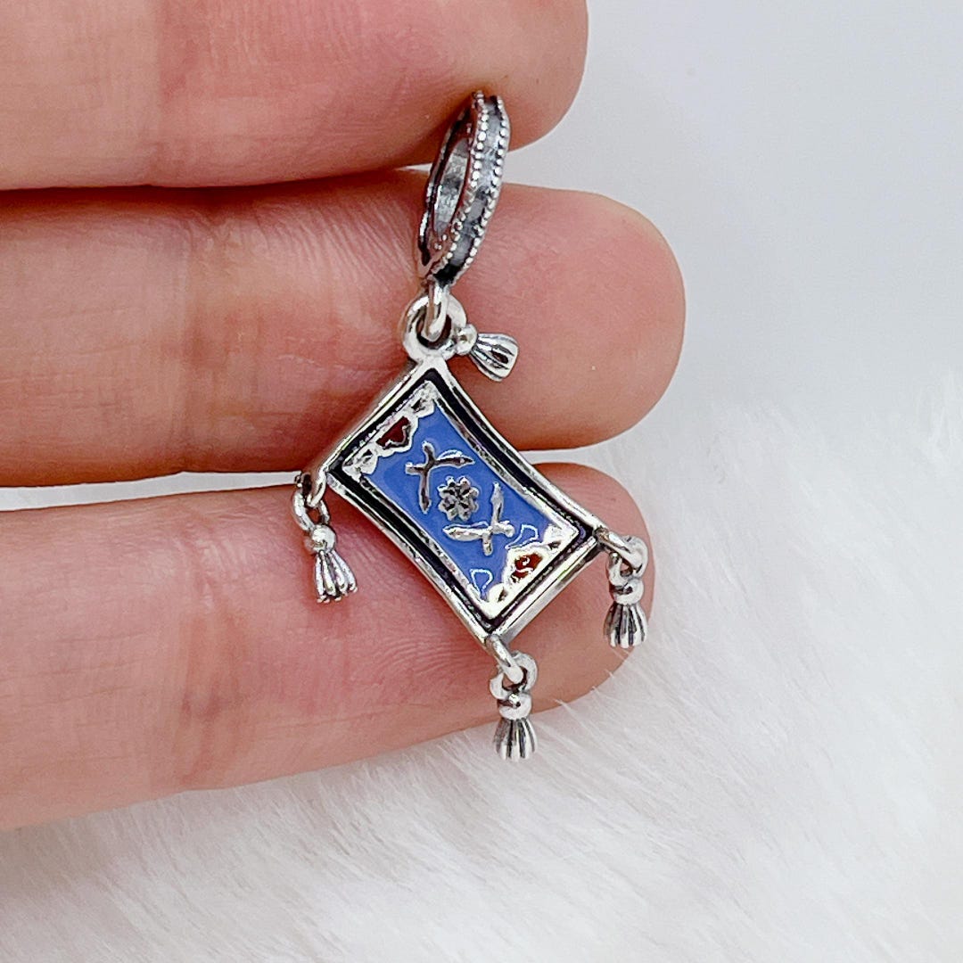 Aladdin Magic Carpet Dangle Charm,silver Charm,charms for Bracelet,girl ...