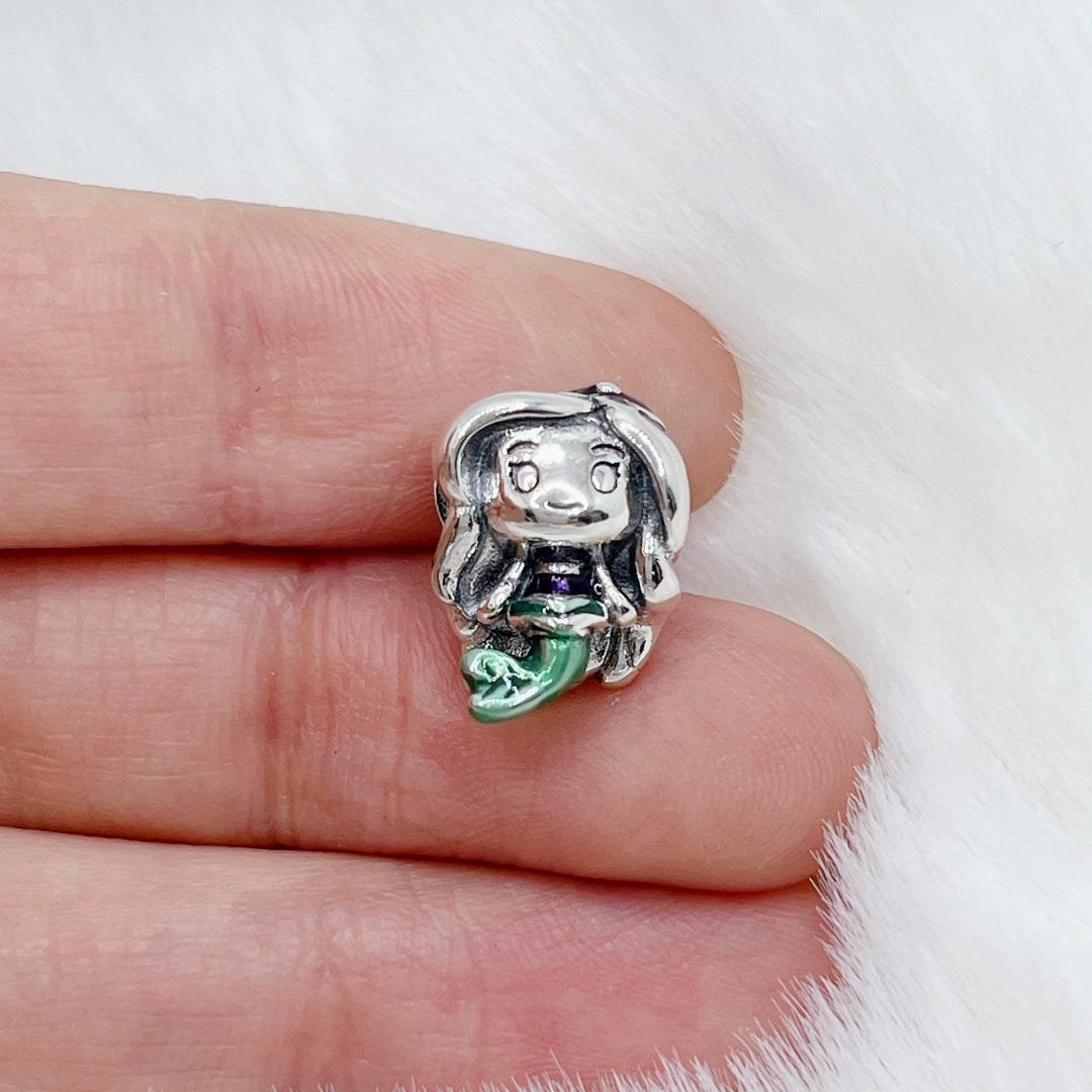 The Little Mermaid Ariel Charm,silver Charm,charms for Bracelet,girl ...