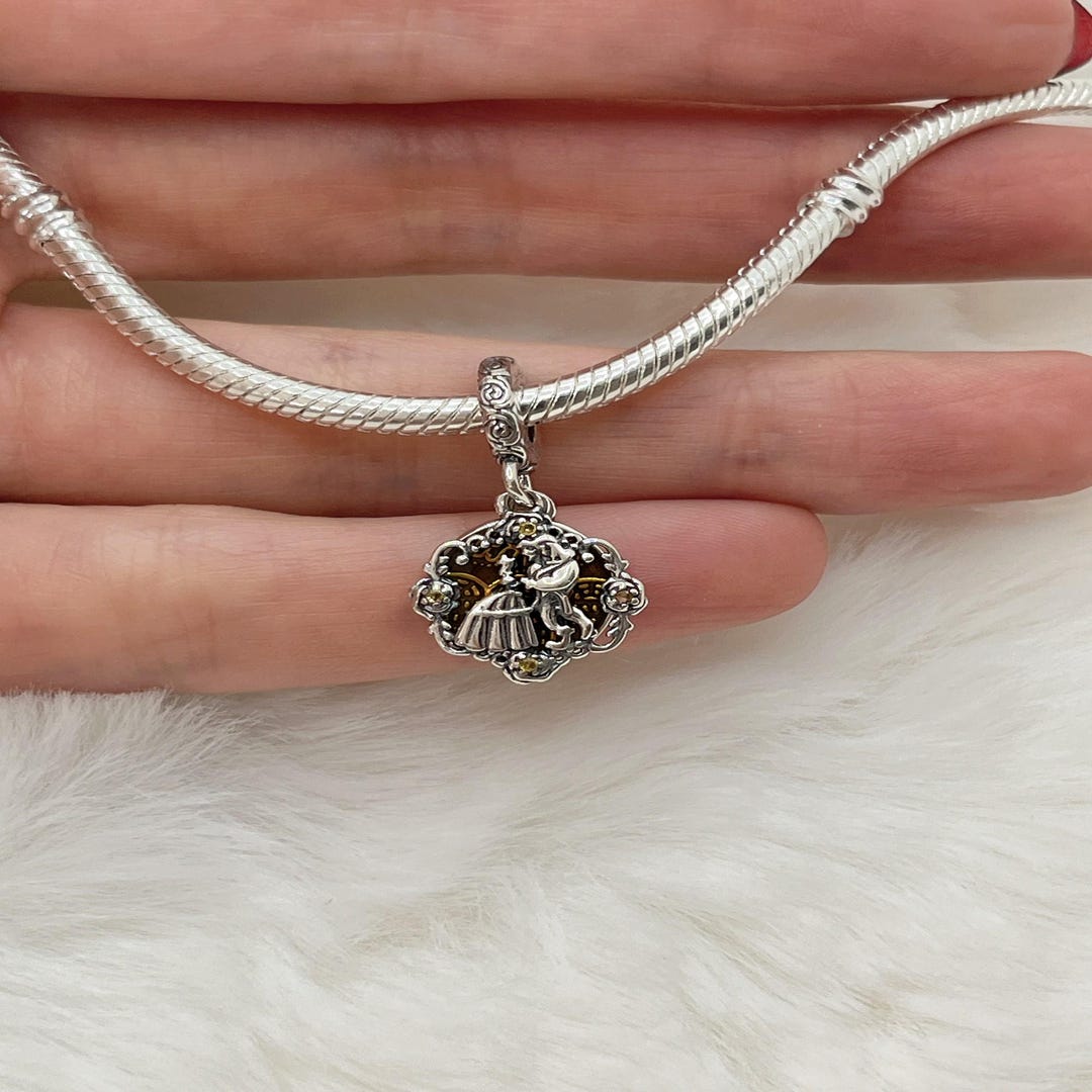 Beauty and the Beast Dancing Dangle Charm,silver Charm,charms for ...