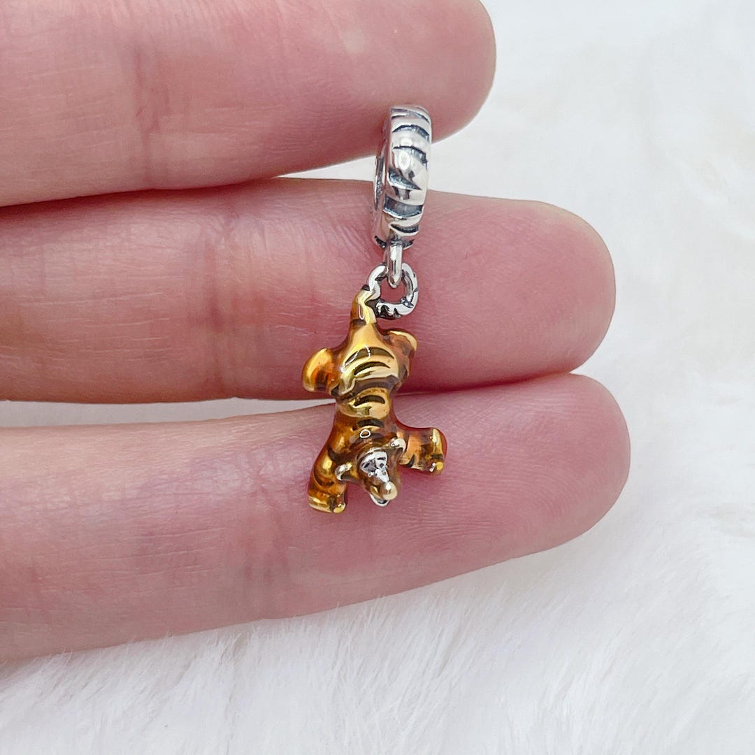 Winnie the Pooh Tigger Dangle Charm,silver Charm,charms for Bracelet ...